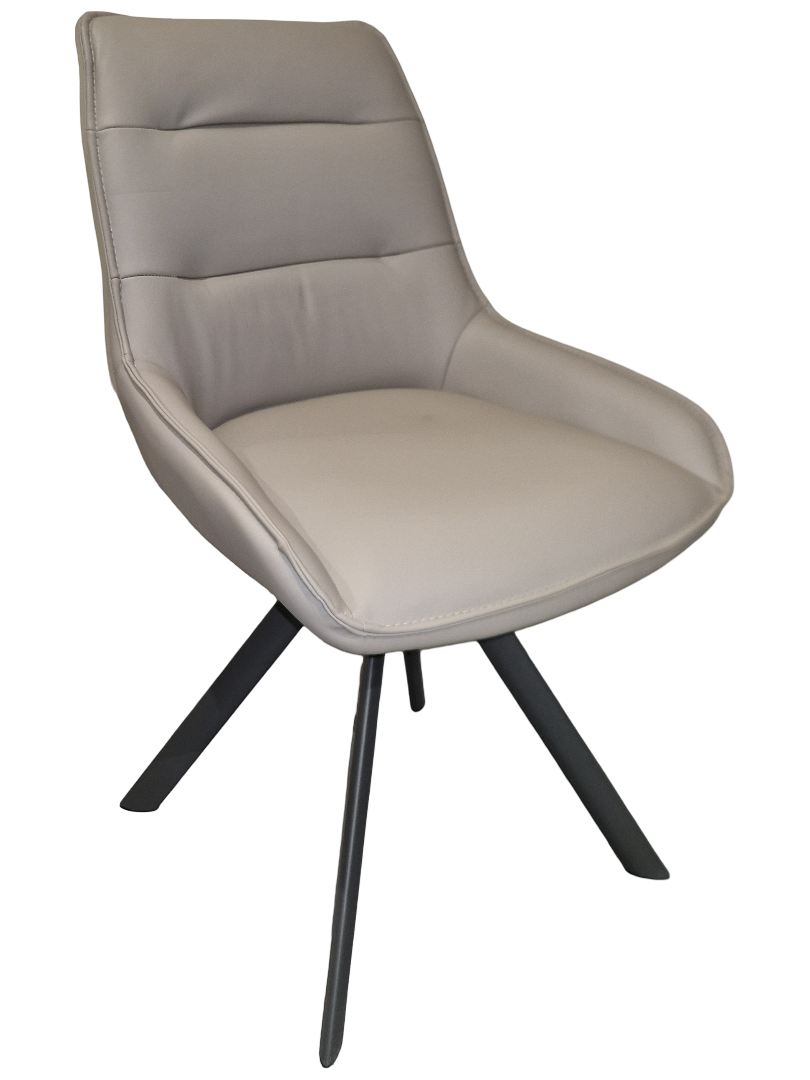 Leon Swivel Chair Grey/Grey - Creations Interiors